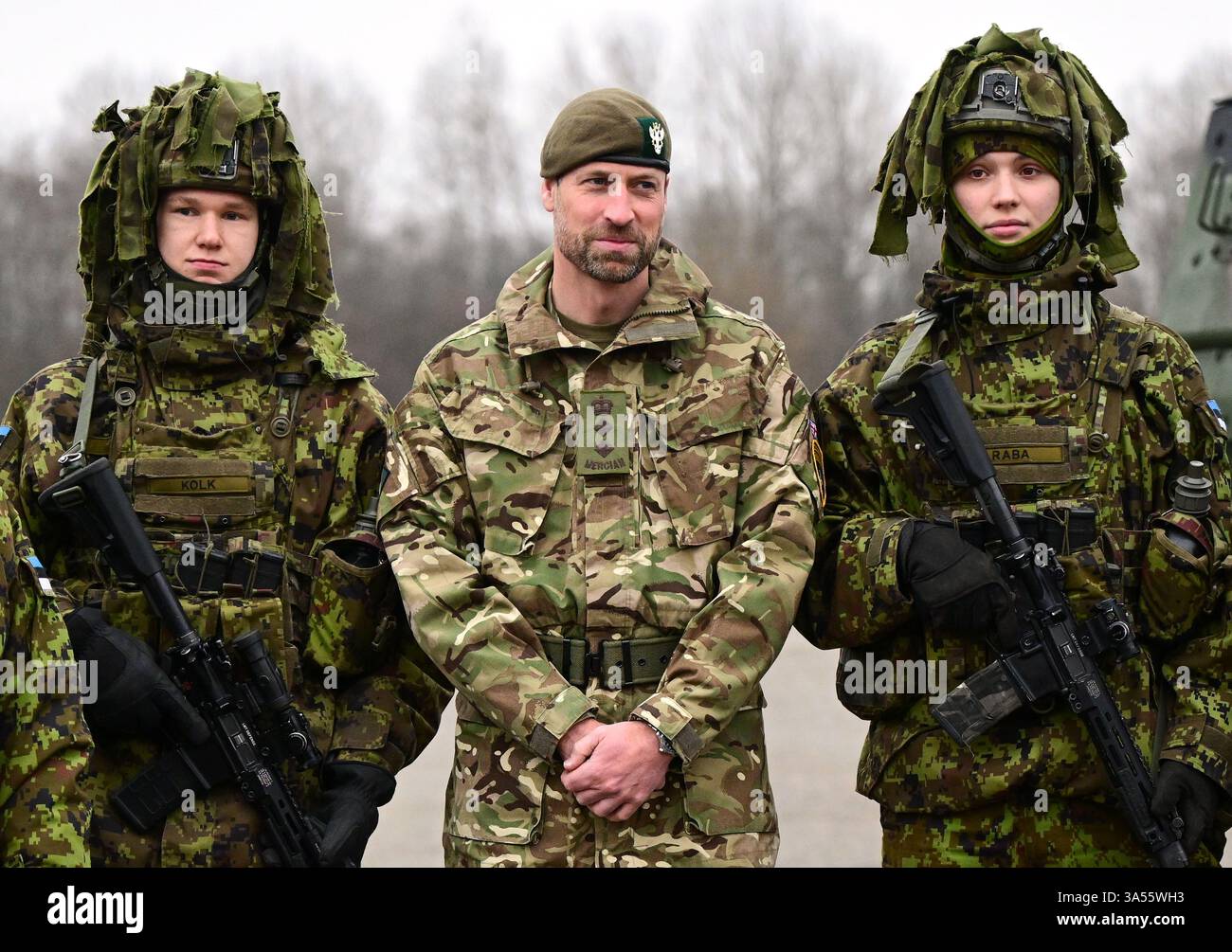 The Prince of Wales meet Estonian troops at Tapa Camp and thank them ...