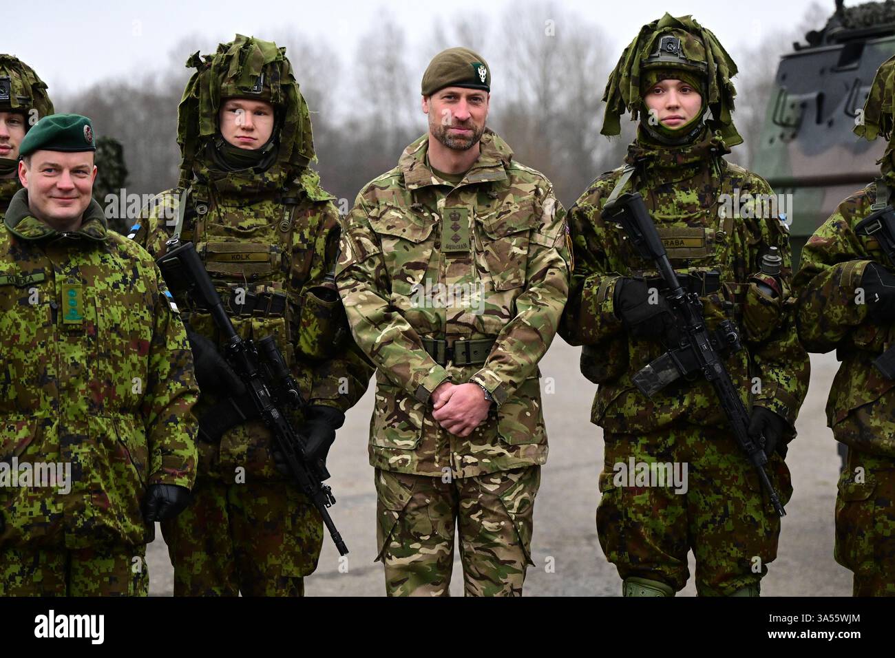 The Prince of Wales meet Estonian troops at Tapa Camp and thank them ...