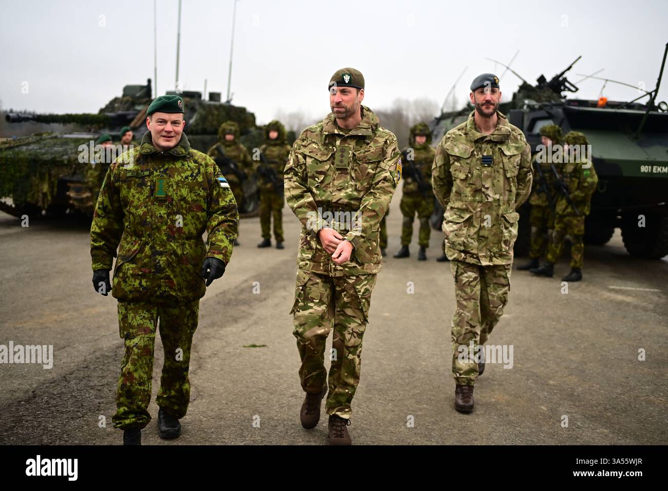 The Prince of Wales meet Estonian troops at Tapa Camp and thank them ...