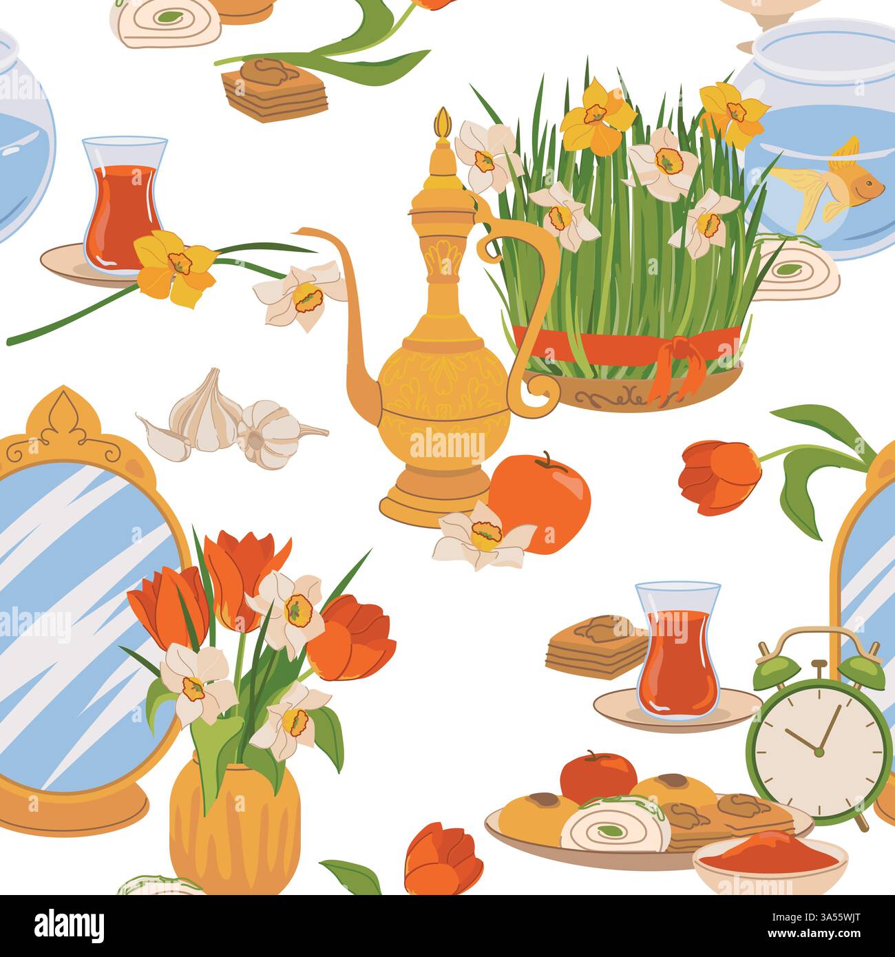 Nowruz background Stock Vector Images - Alamy