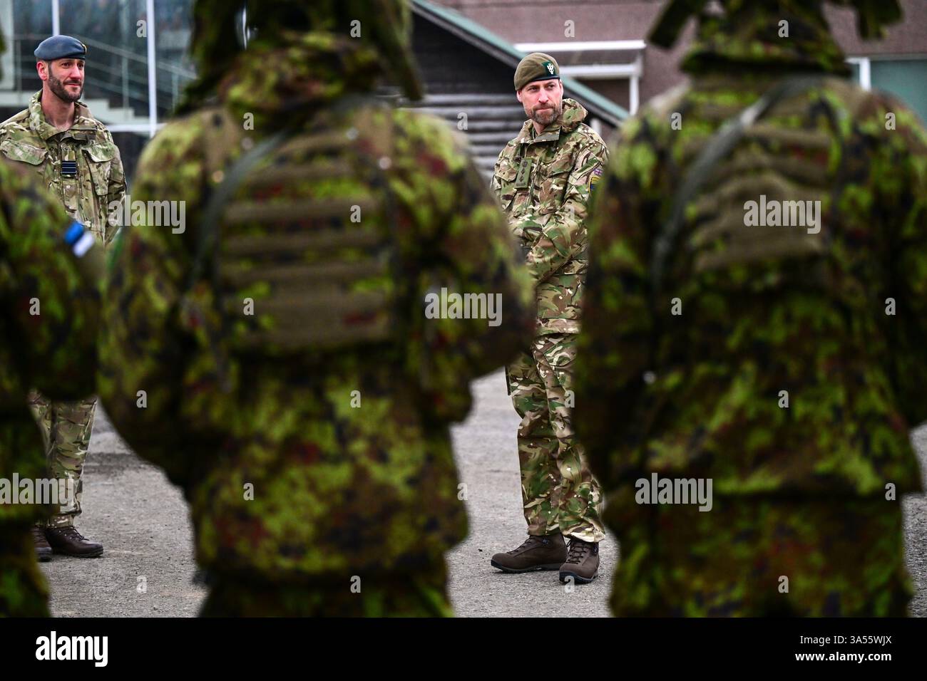 The Prince of Wales meet Estonian troops at Tapa Camp and thank them ...