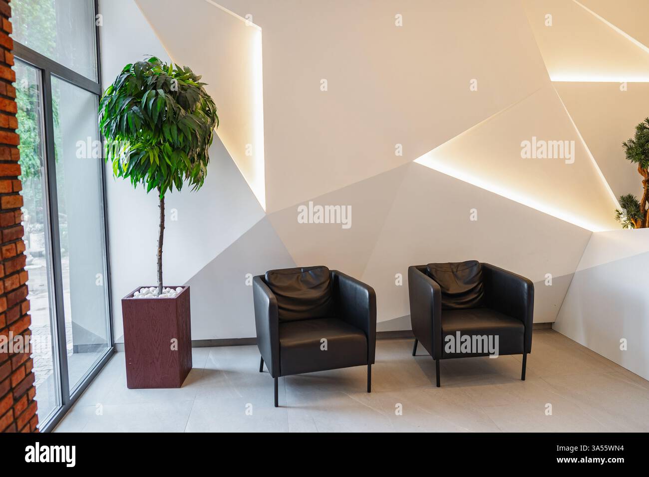 Interior design of a modern reception area Stock Photo - Alamy