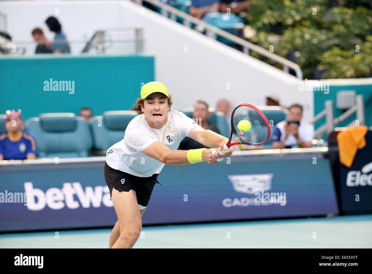 Miami Gardens, Florida, USA. 20th Mar, 2025. Joao Fonseca of Brazil ...