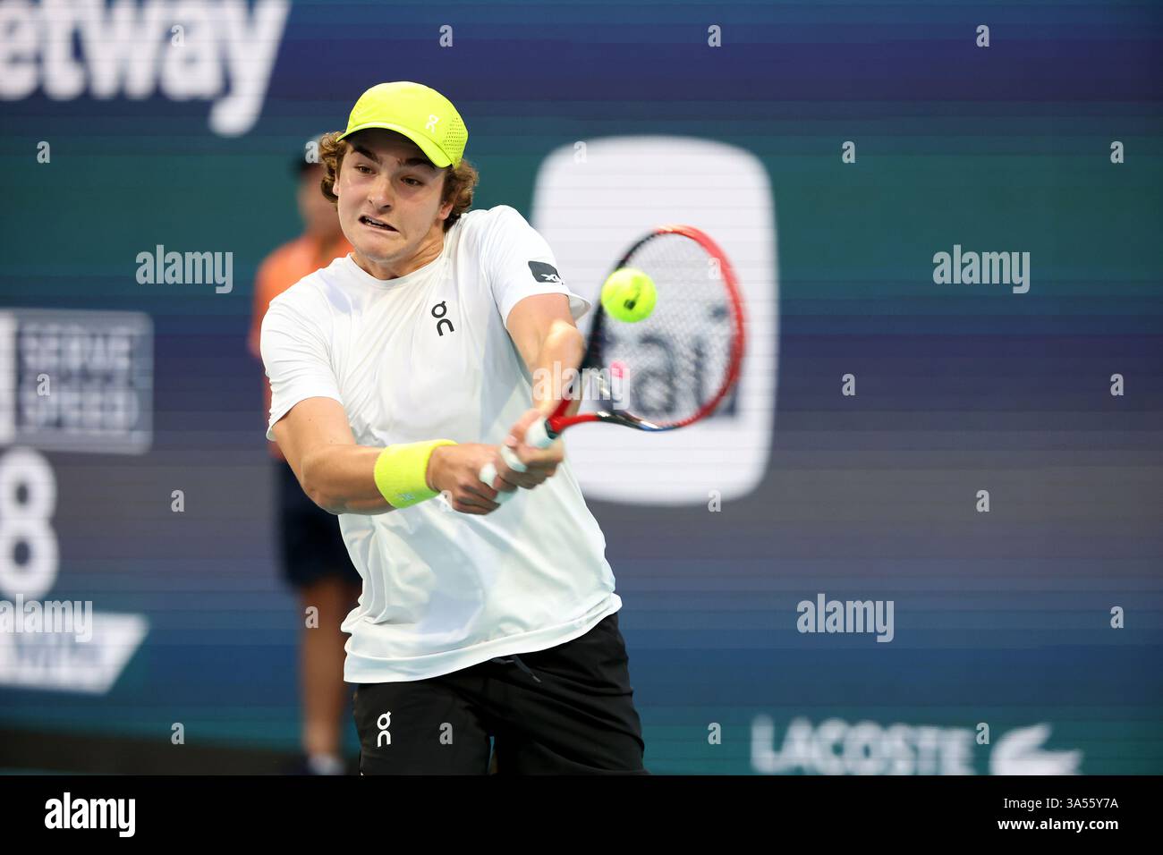 Miami Gardens, Florida, USA. 20th Mar, 2025. Joao Fonseca of Brazil ...