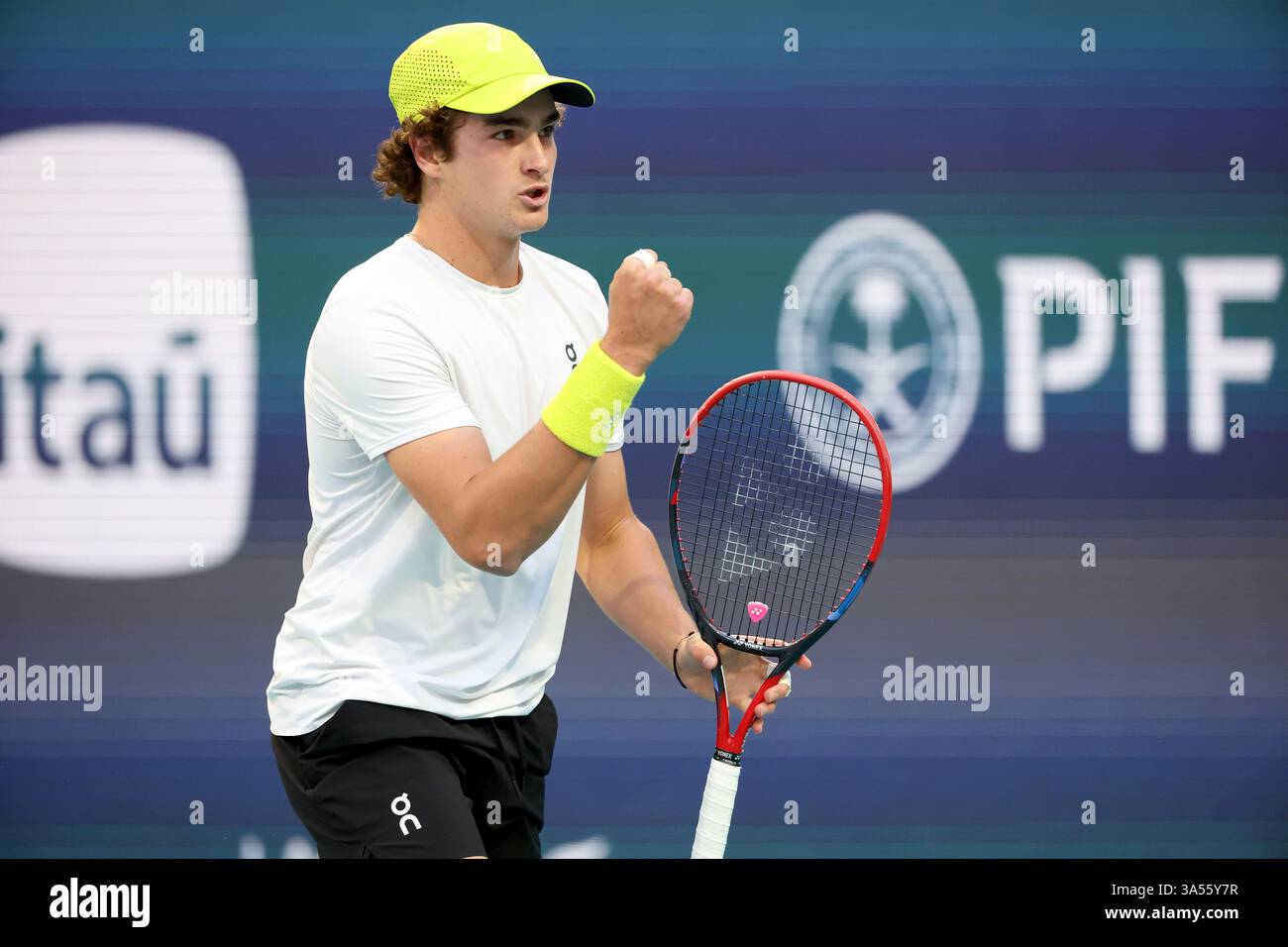 Miami Gardens, Florida, USA. 20th Mar, 2025. Joao Fonseca of Brazil ...