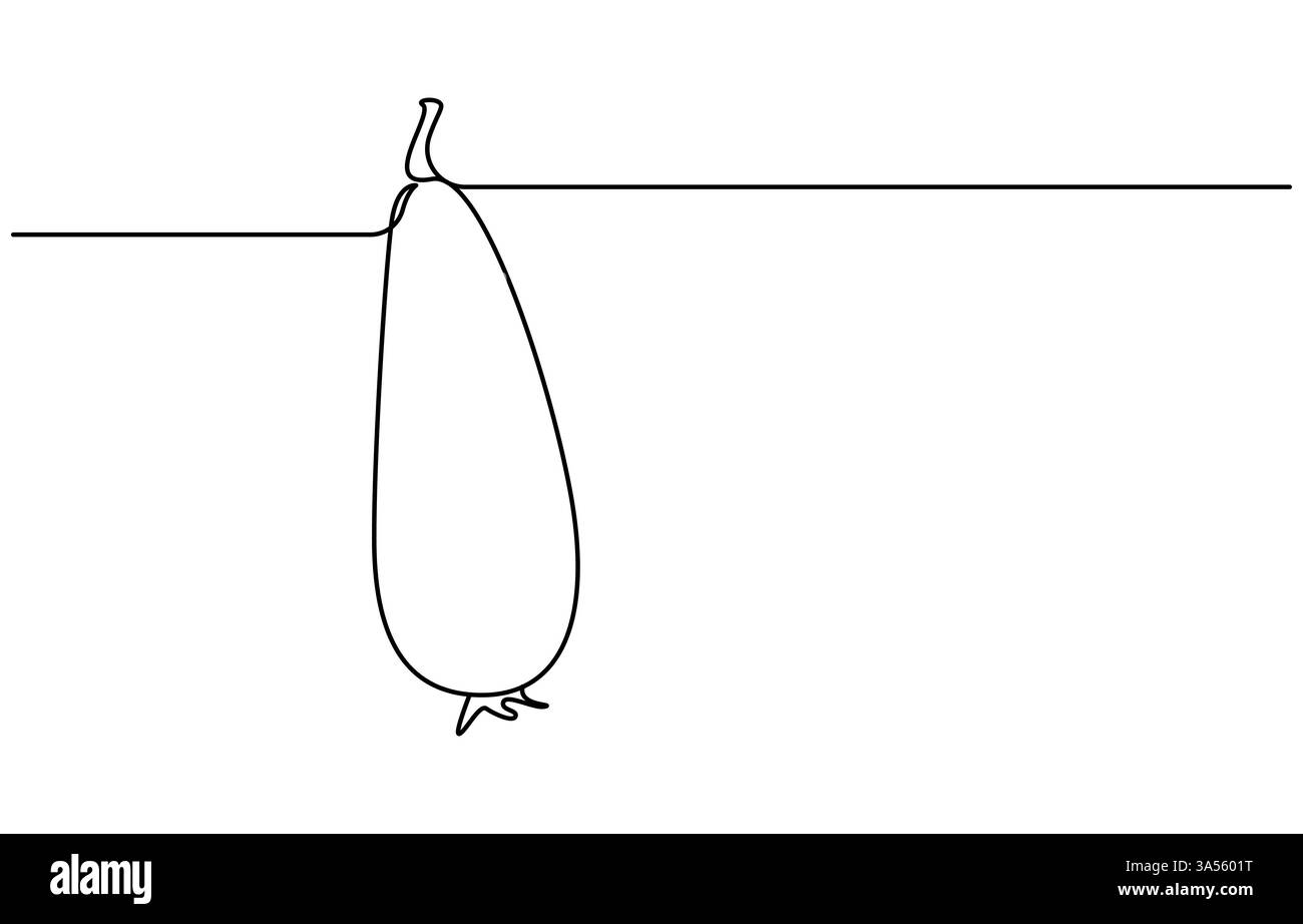 One continuous line drawing Bottle Gourd Stock Vector Image & Art - Alamy