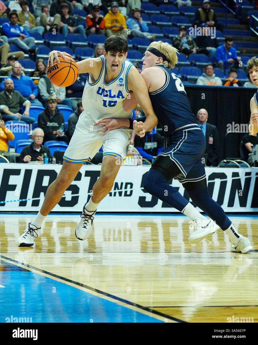 LEXINGTON, KY - MARCH 20: UCLA Bruins center Day Mara (15) drives to ...
