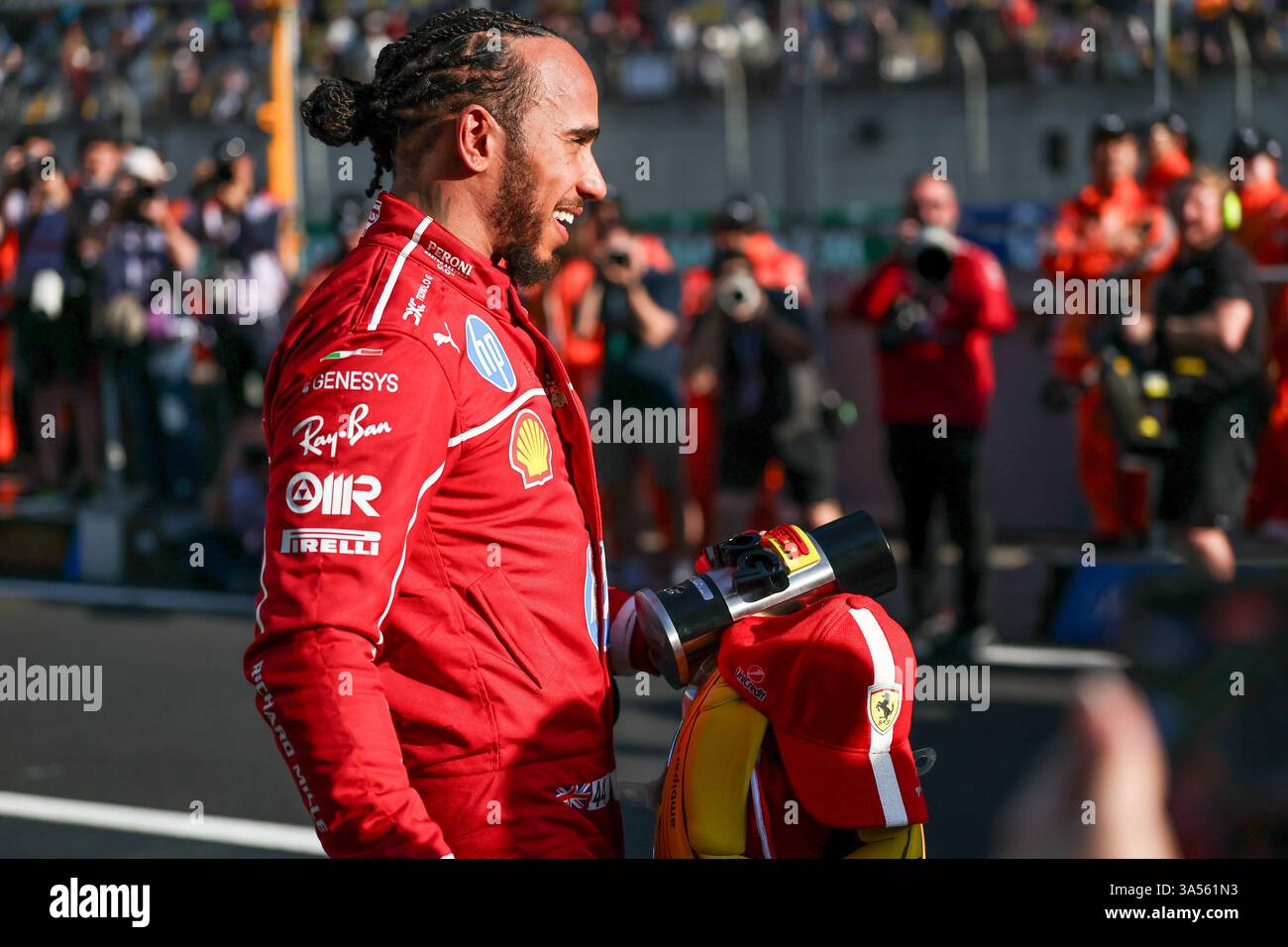 SHANGHAI, CHINA- MARCH 21: Lewis Hamilton of Great Britain and Scuderia ...