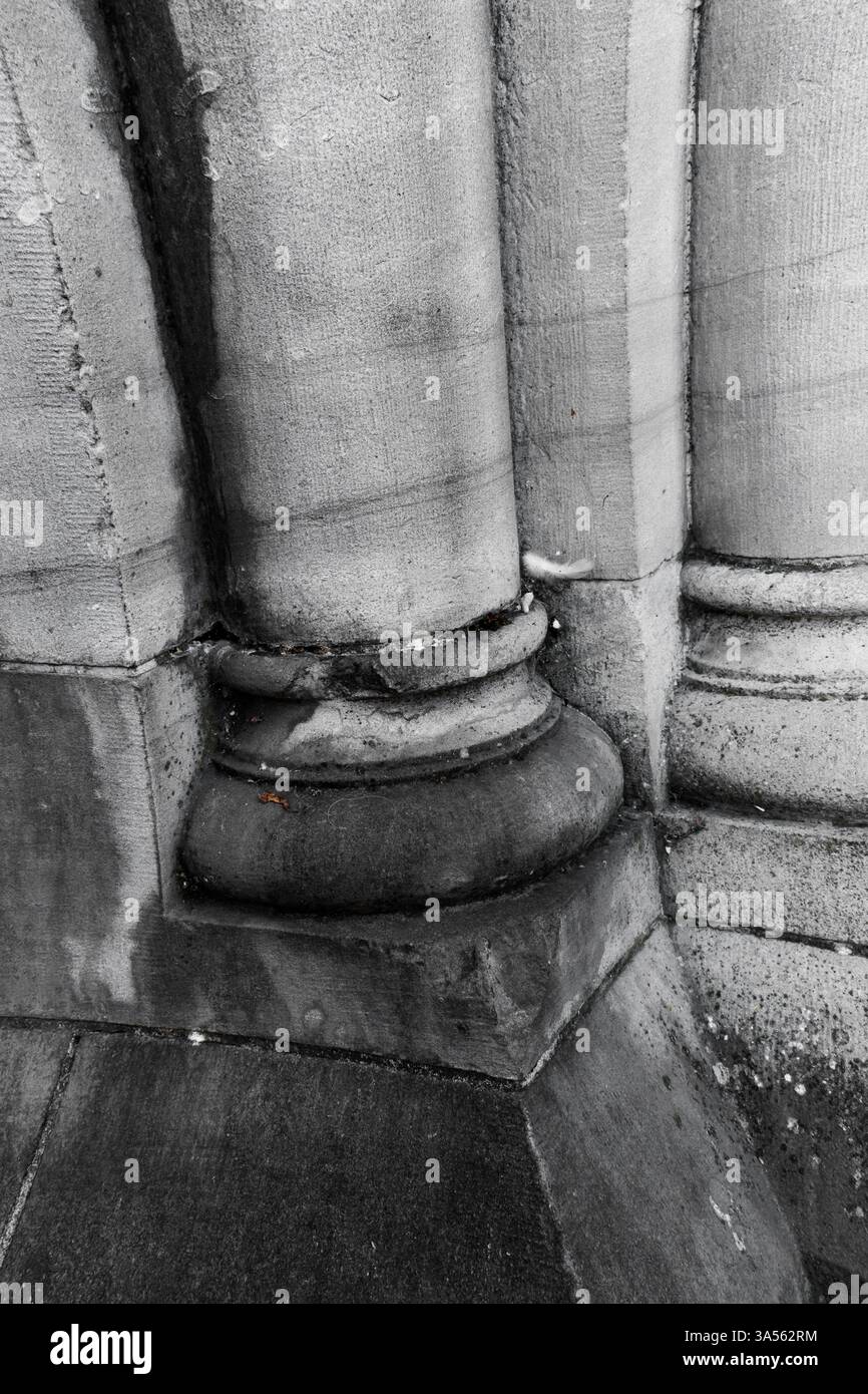 Image of pillars, grey columns, building elements, abstract ...