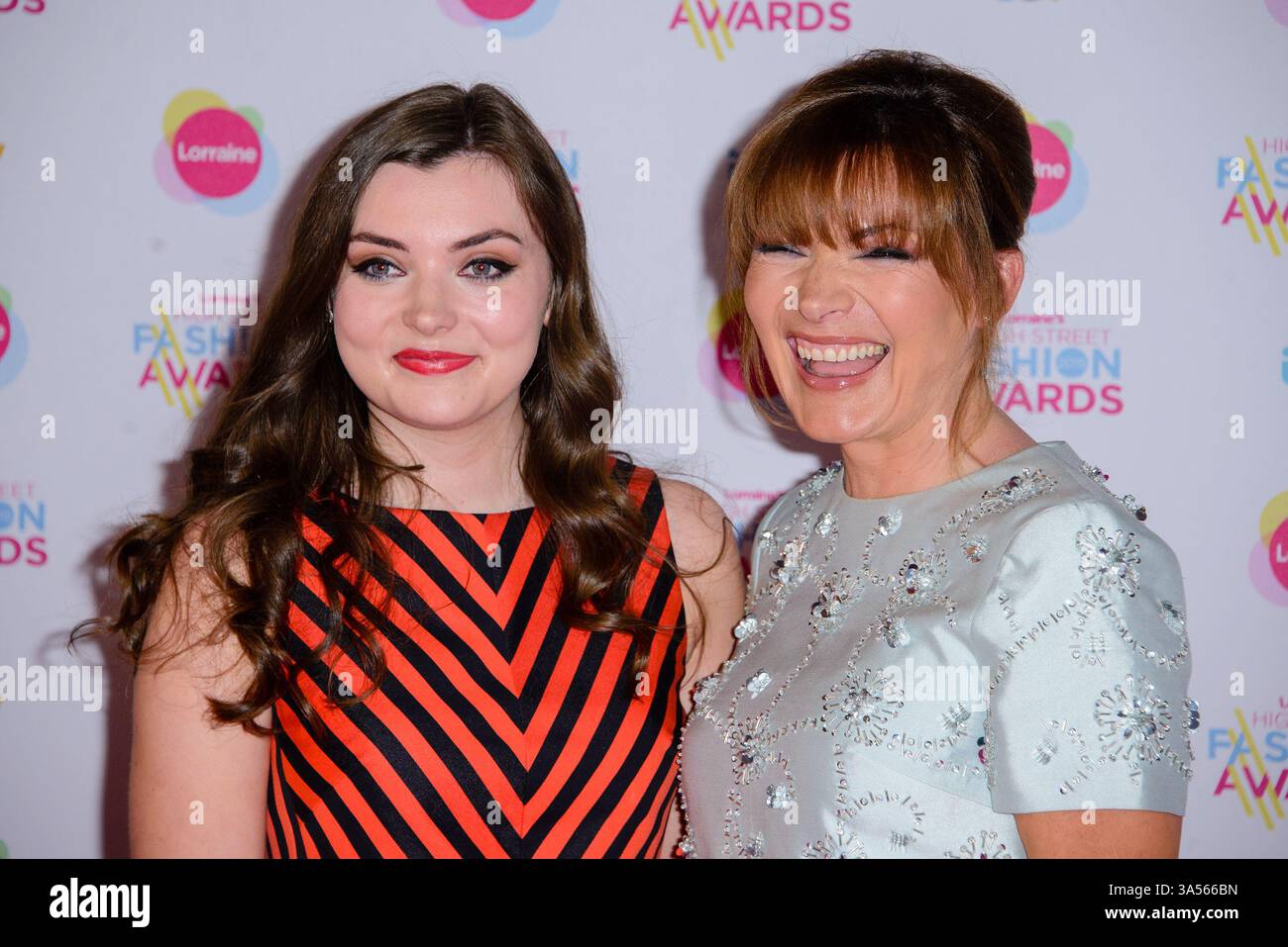 Rosie Smith and Lorraine Kelly arrive at Lorraine's High Street Fashion Awards 2015 on the 19th ...
