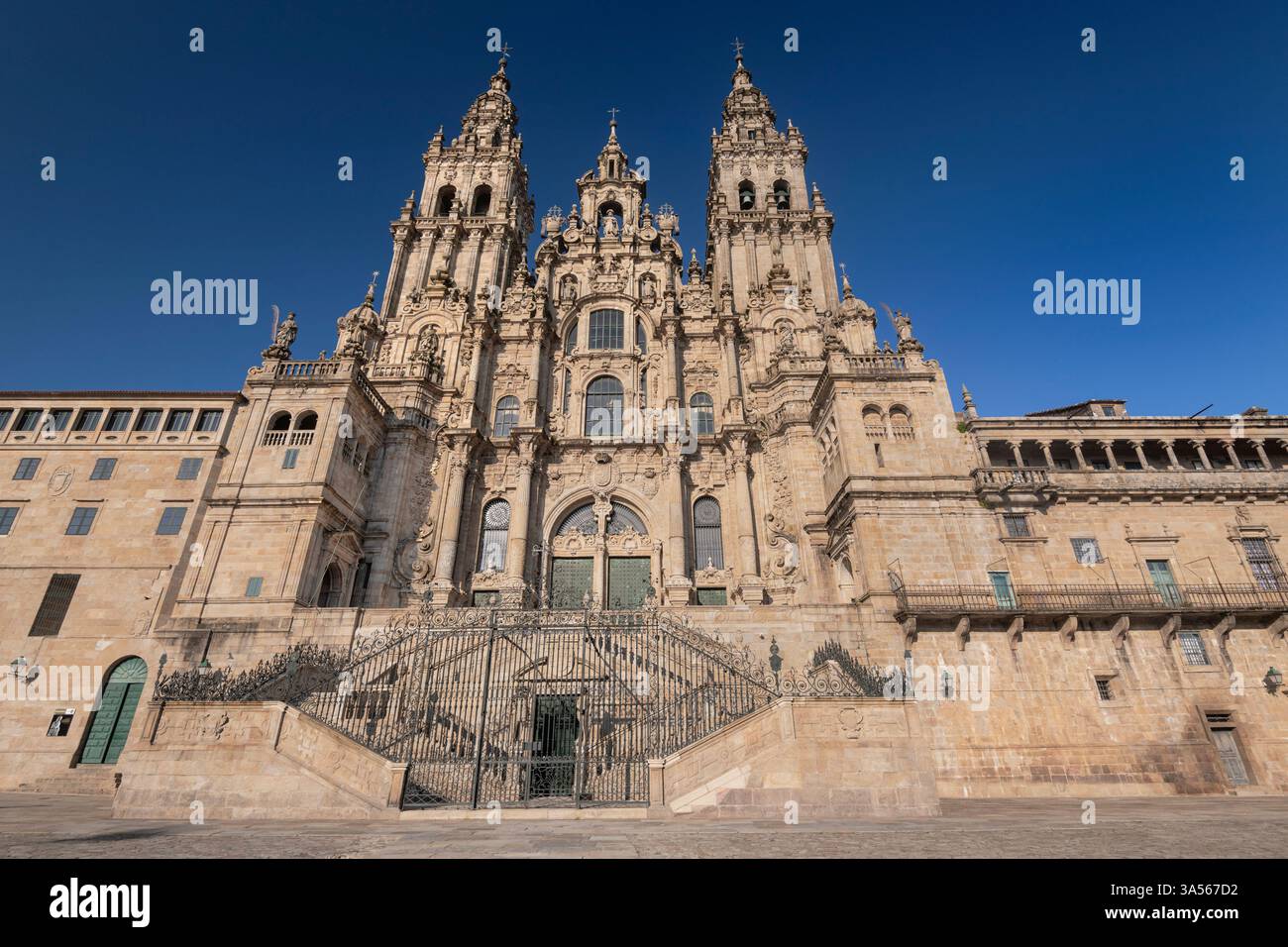 Spain, Galicia, Santiago de Compostela, the Cathedral of Santiago de ...