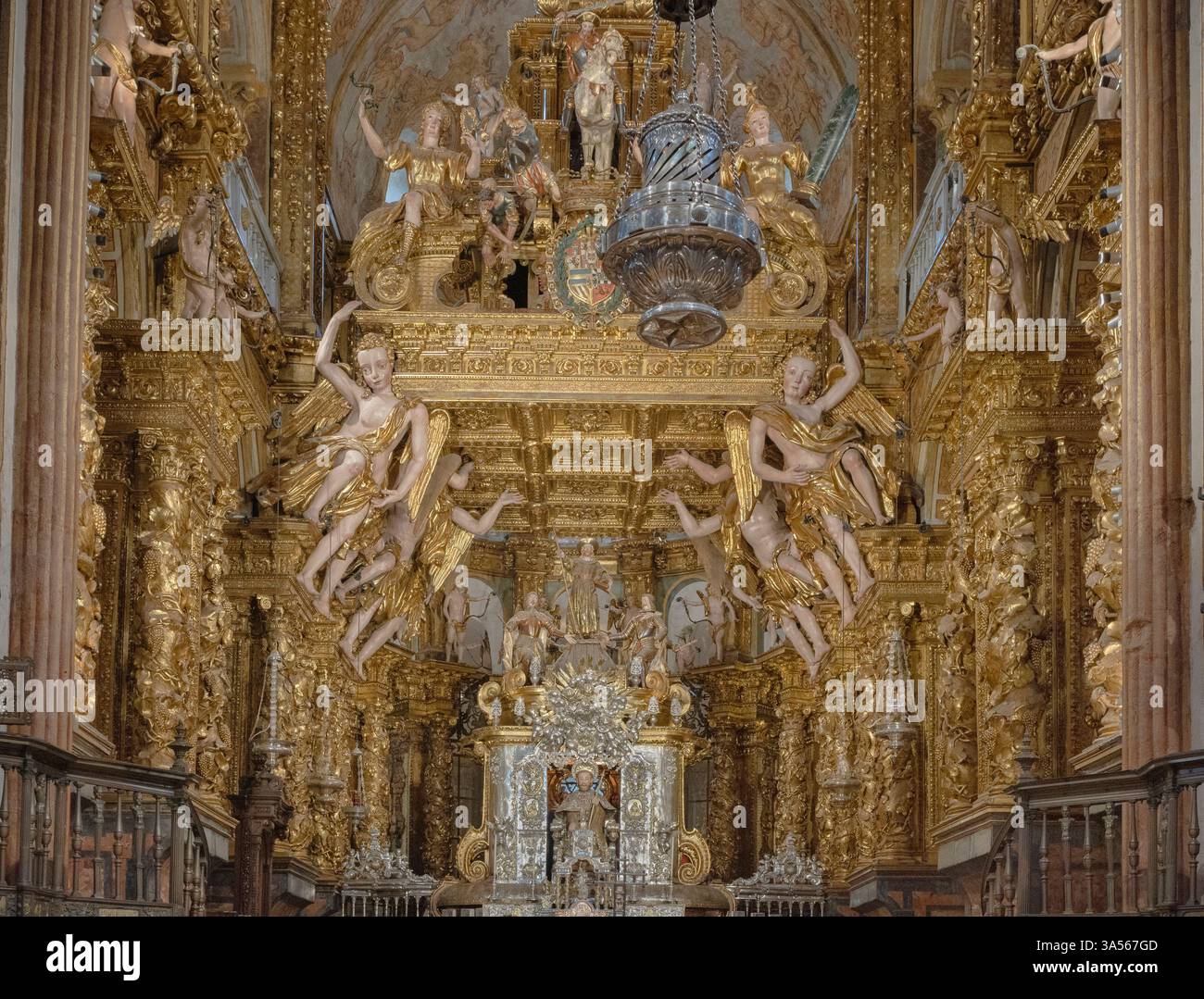 Spain, Galicia, Santiago de Compostela, the Cathedral of Santiago de ...