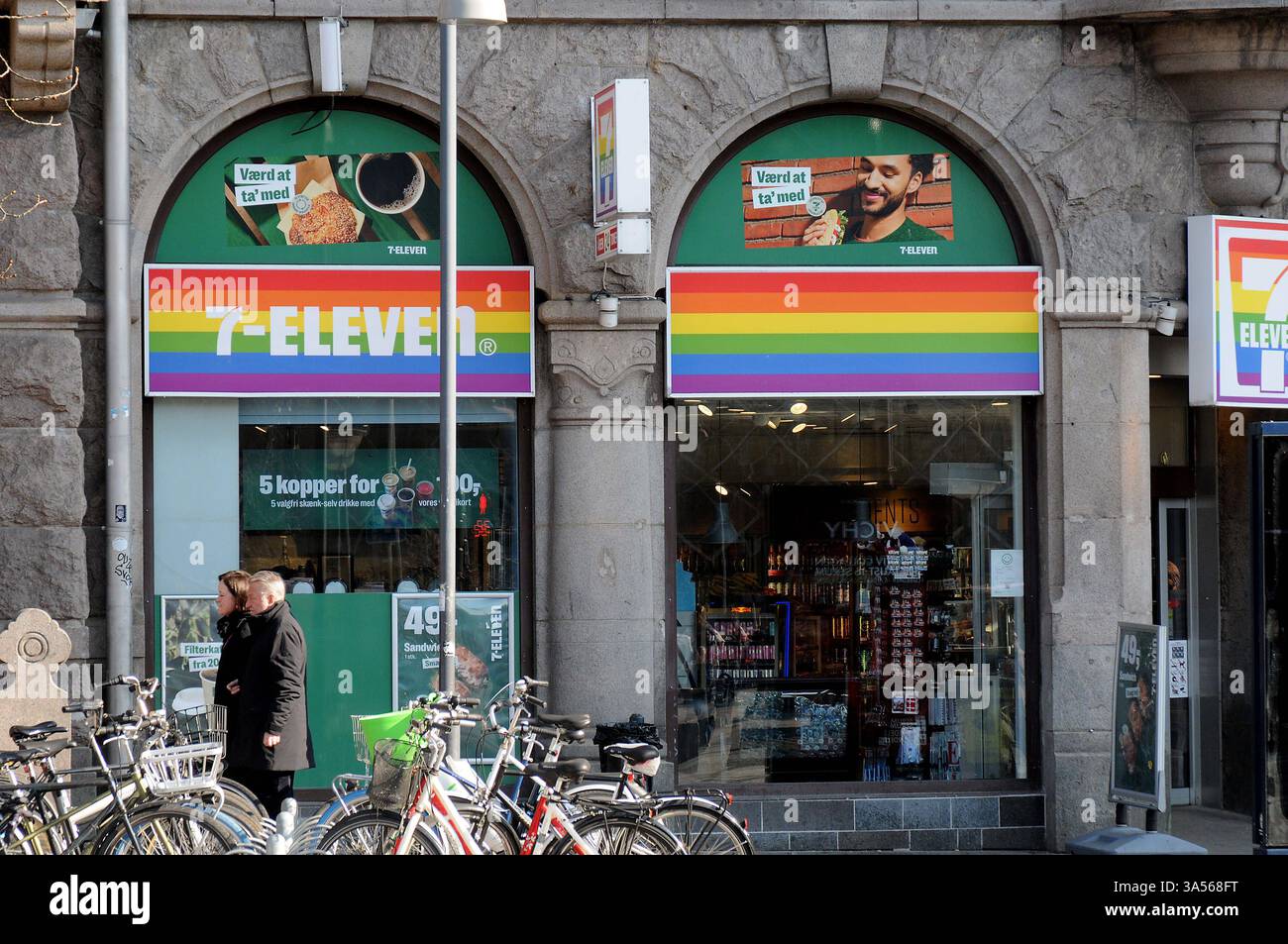 Copenhagen/ Denmark/21 MARCH 2025//7eleven chain all over danish land ...