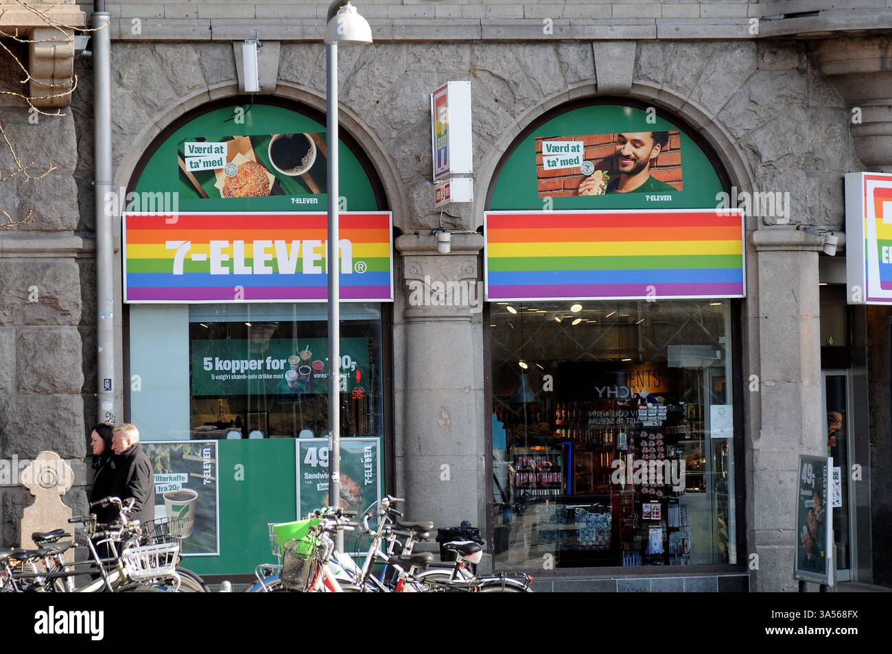 Copenhagen/ Denmark/21 MARCH 2025//7eleven chain all over danish land ...