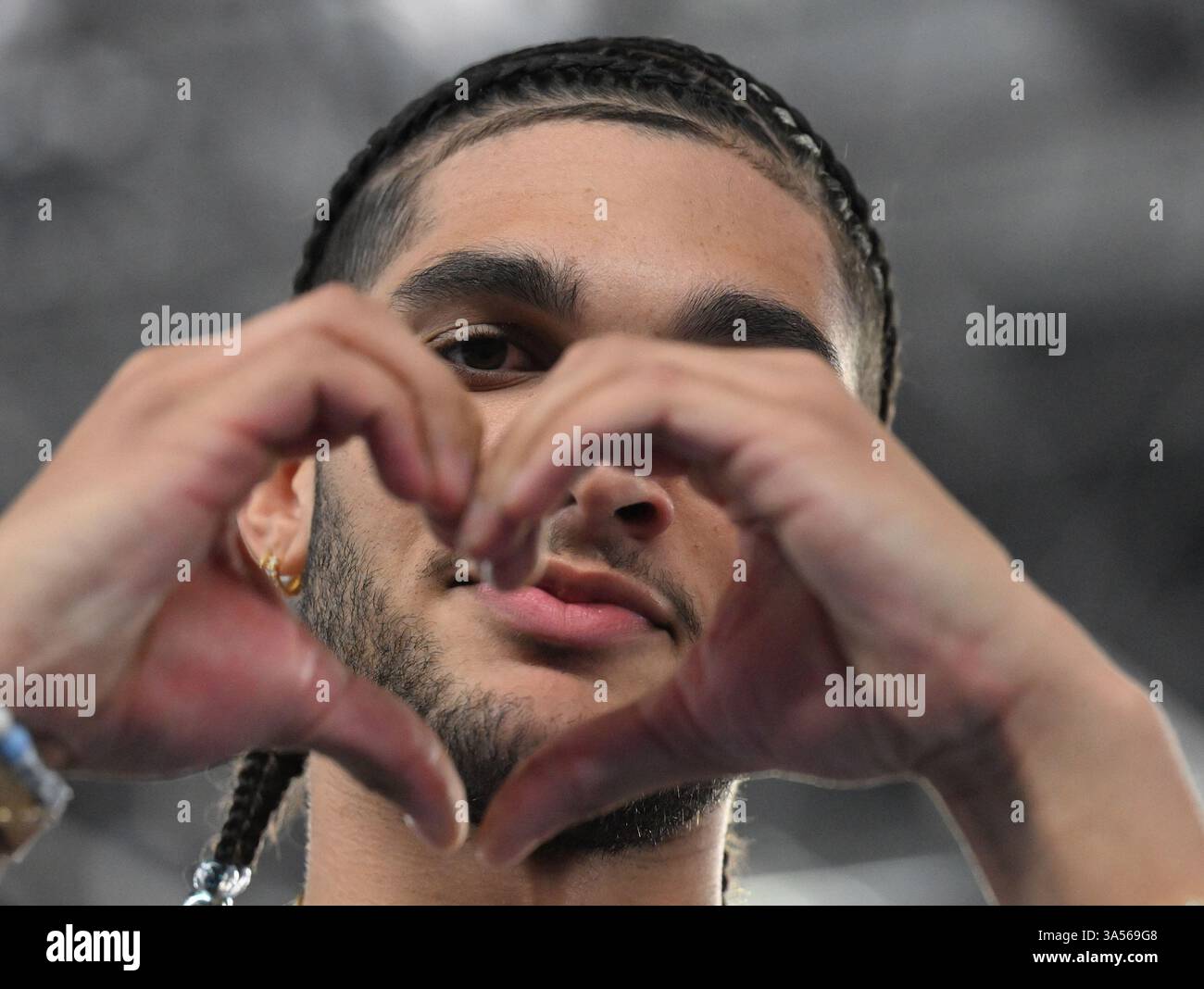 Nanjing, China's Jiangsu Province. 21st Mar, 2025. Elijah Kosiba of the ...