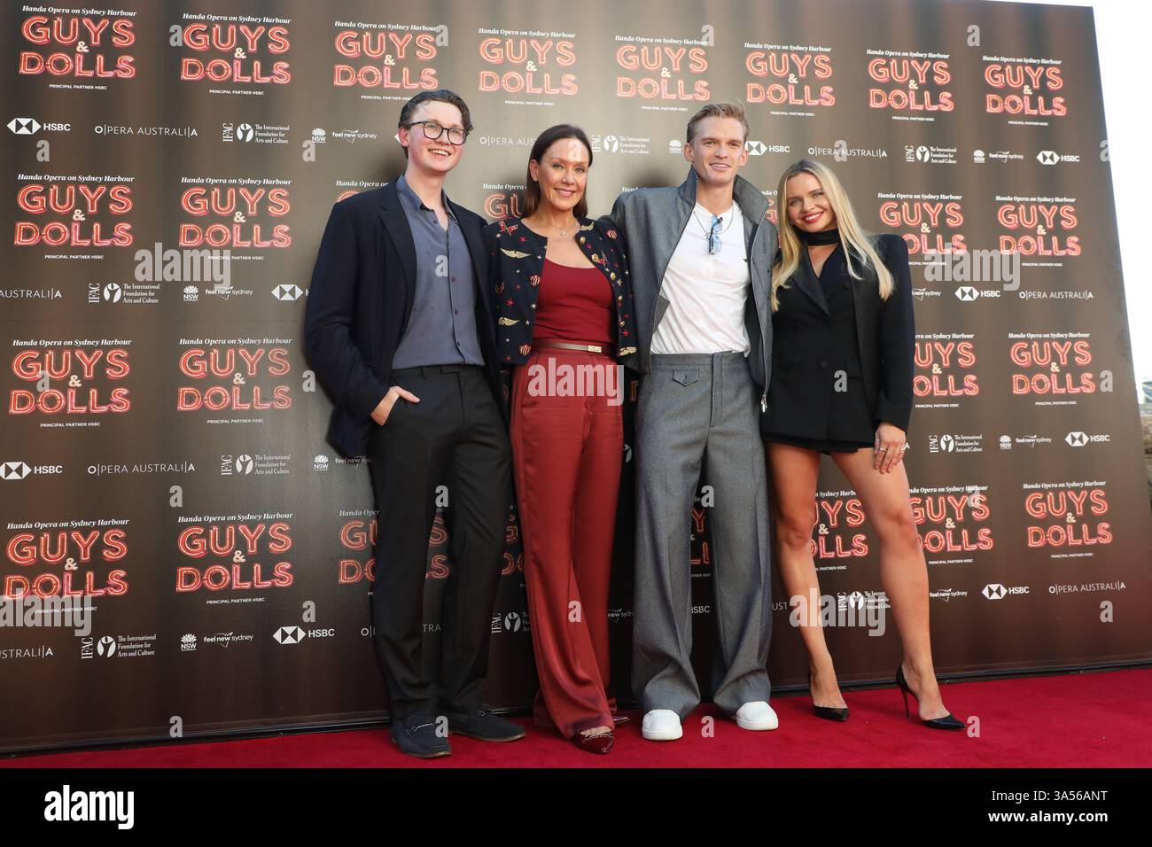 Sydney, Australia. 21st March 2025. L-R: Tom Simpson, Angie Simpson ...