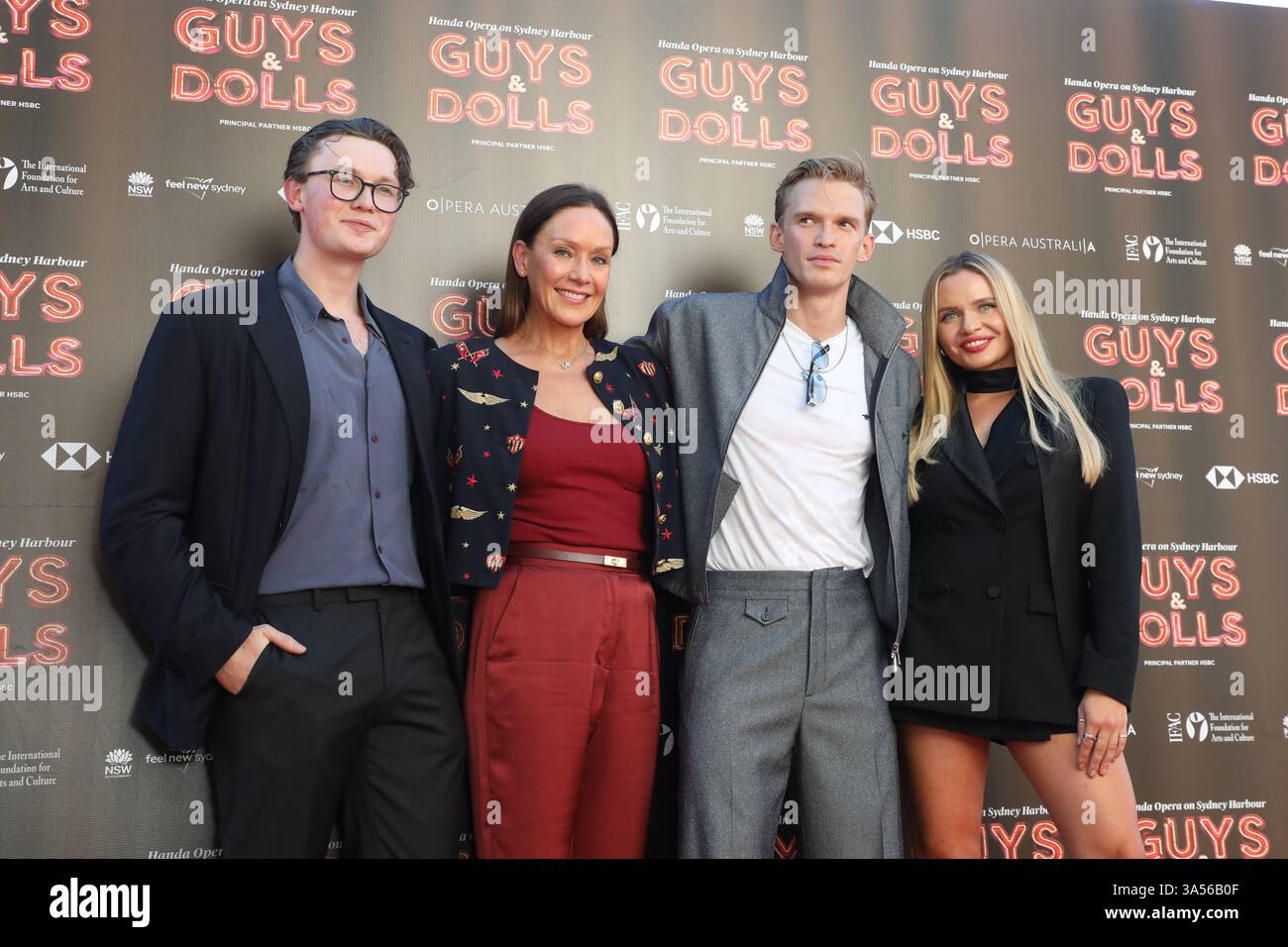 Sydney, Australia. 21st March 2025. L-R: Tom Simpson, Angie Simpson ...