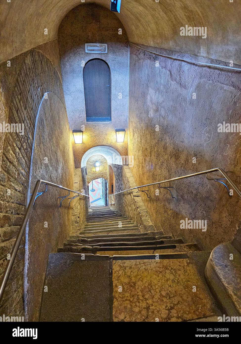 Old narrow exit stairs from San Marco Basilica Stock Photo - Alamy