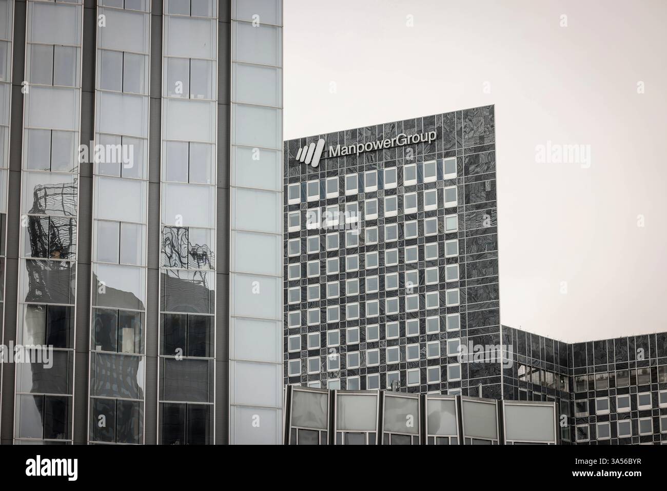 View of the interim Manpower building Friday, March 21, 2025 in La ...