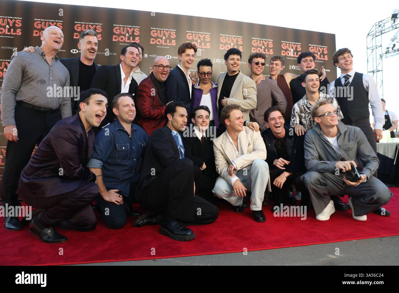Sydney, Australia. 21st March 2025. Back row, L-R: tbc, Bobby Fox, tbc ...