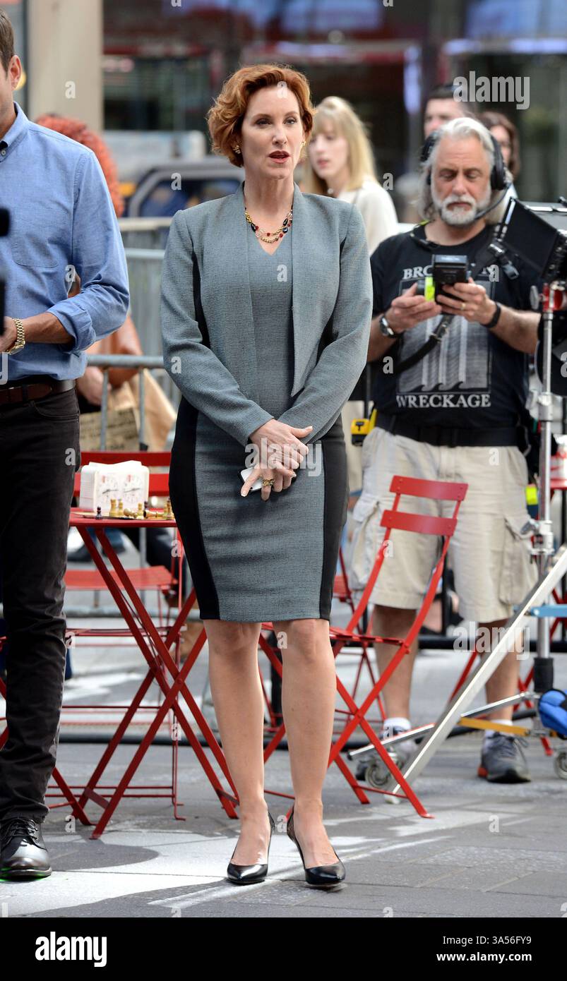 Judith Hoag on the set of the movie 'Teenage Mutant Ninja Turtles 2' in ...