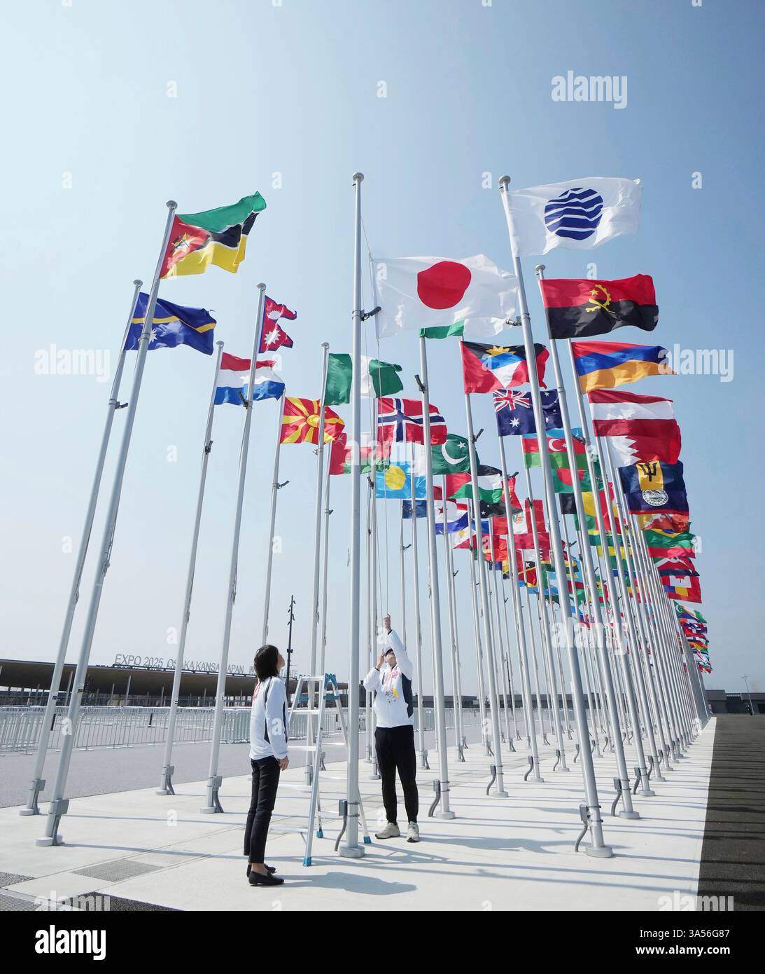 A total of 167 flags, 158 participating countries, seven international ...