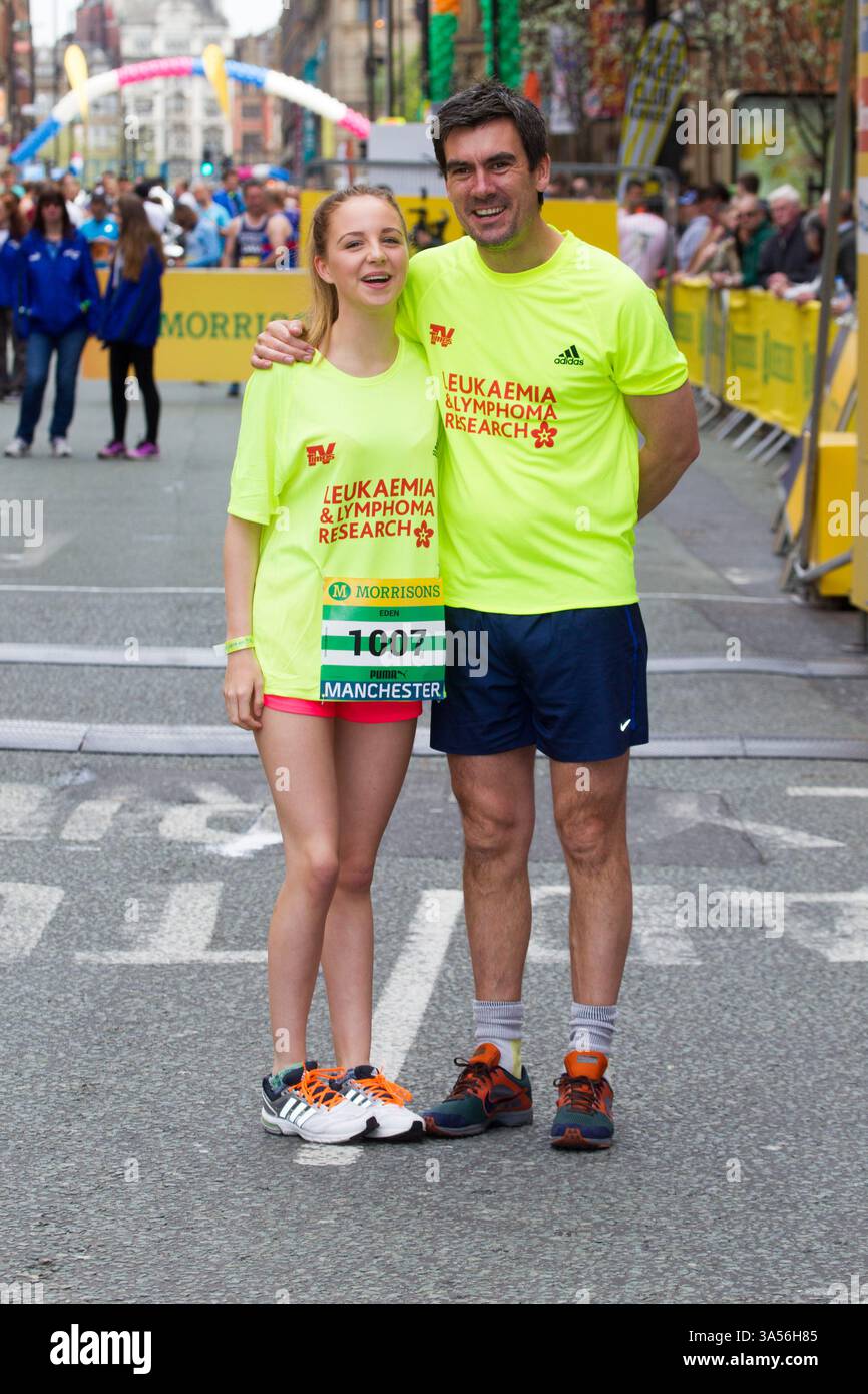 Eden Taylor-Draper,and eff Hordley at the Great Manchester Run ...