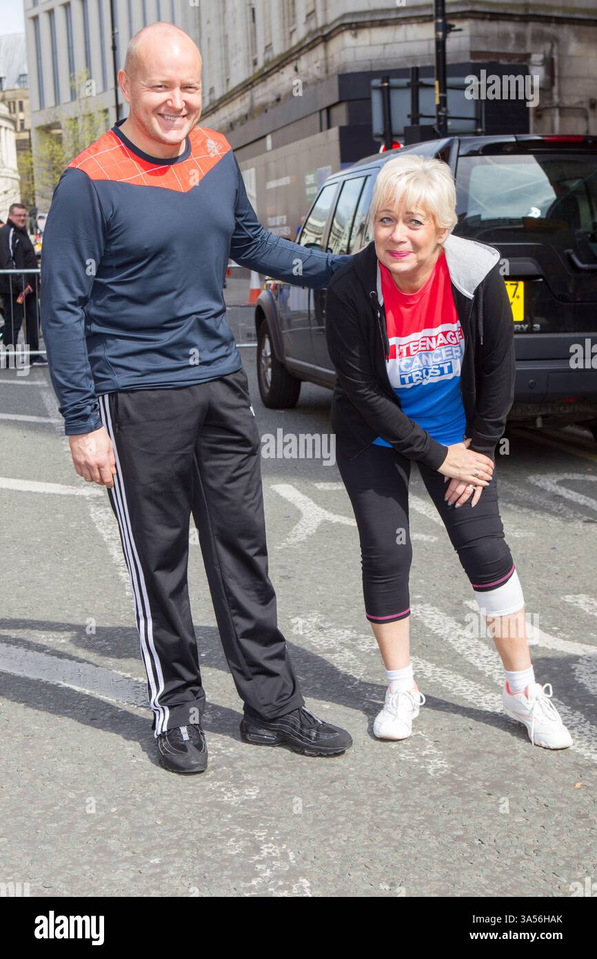 Denise Welch who was not able to run due to injury still turned up to ...