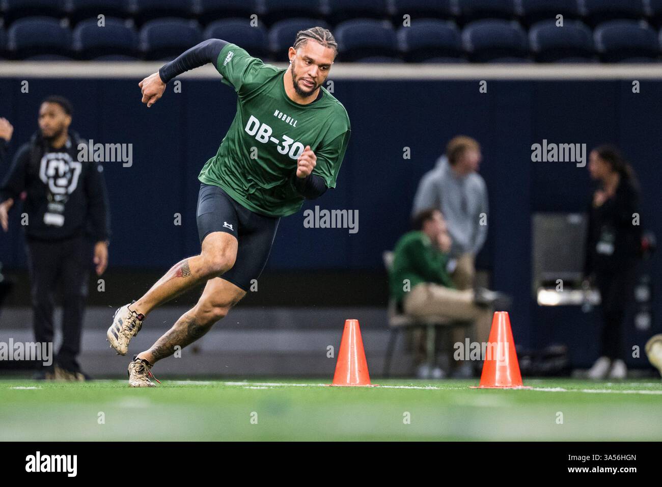 Cincinnati's Josh Minkins Jr. runs a drill during the Big 12 Conference ...