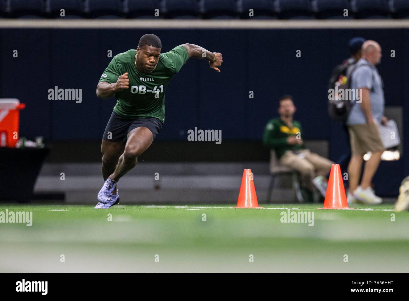 UCF's Ladarius Tennison runs a drill during the Big 12 Conference's NFL ...