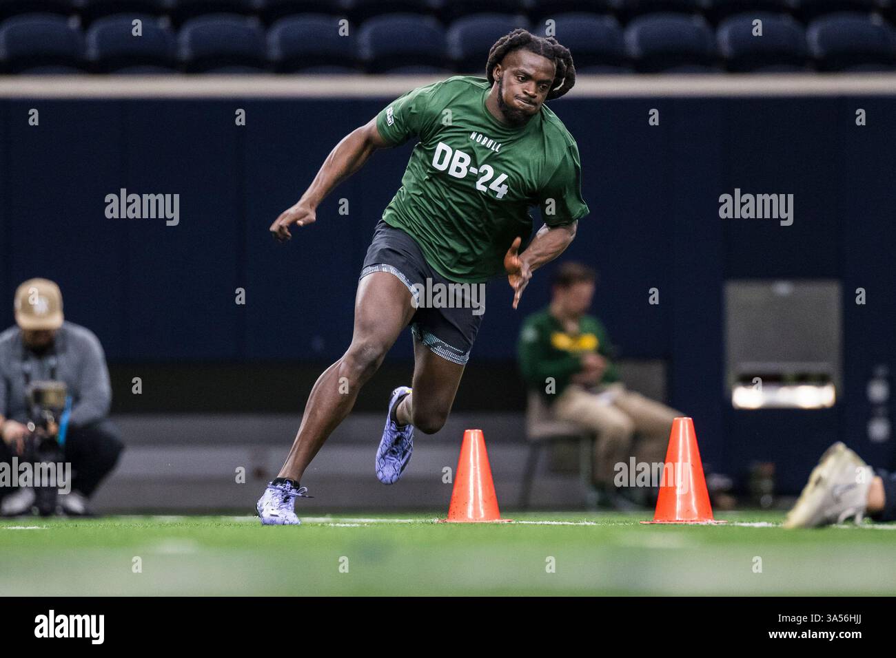 Colorado State's Travis Jay runs a drill during the Big 12 Conference's ...