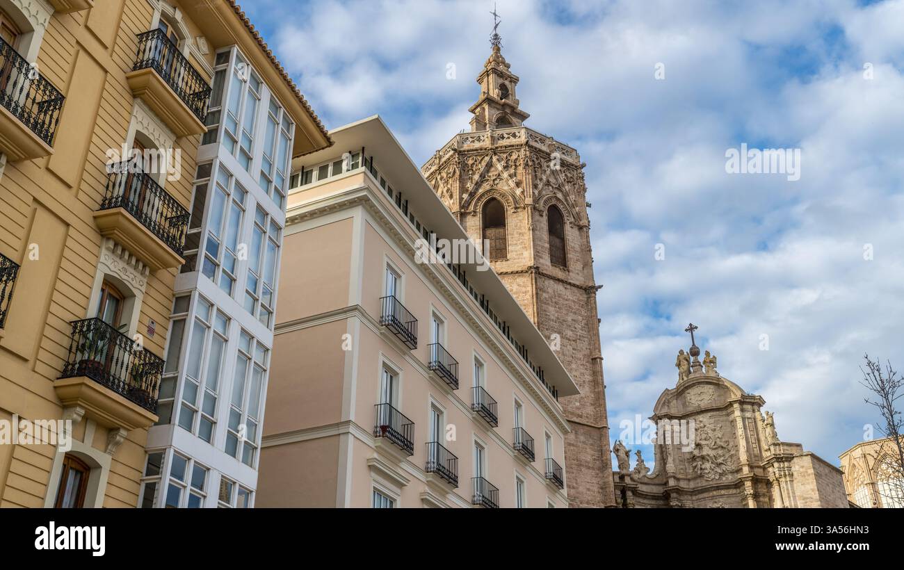 Buildings and monuments in the city of Valencia, Spain Stock Photo - Alamy