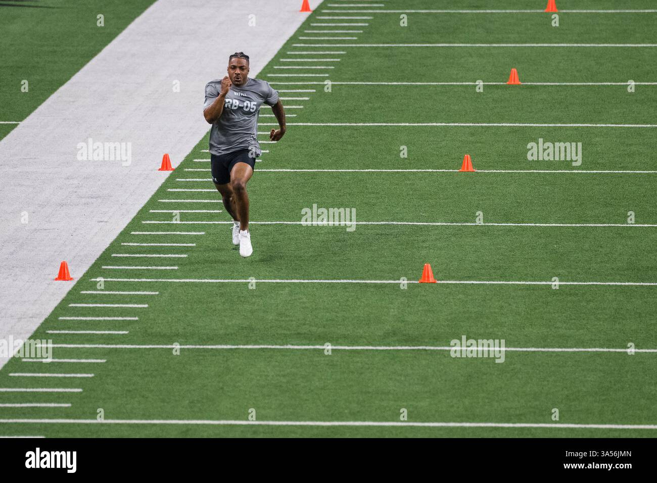 Arizona's Quali Conley runs a drill during the Big 12 Conference's NFL ...