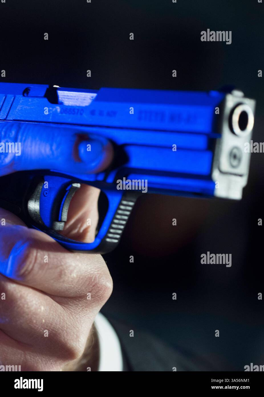 pistol, a handgun for shooting at an attacker or target pistol, a ...