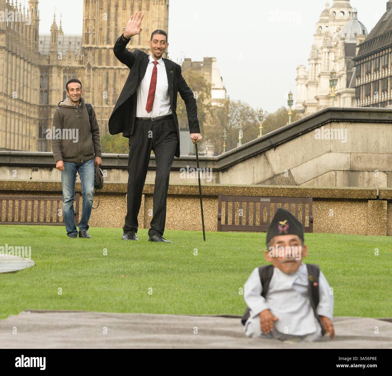 London, England, 11.12.2014 The shortest man ever Chandra Bahadur Dangi ...