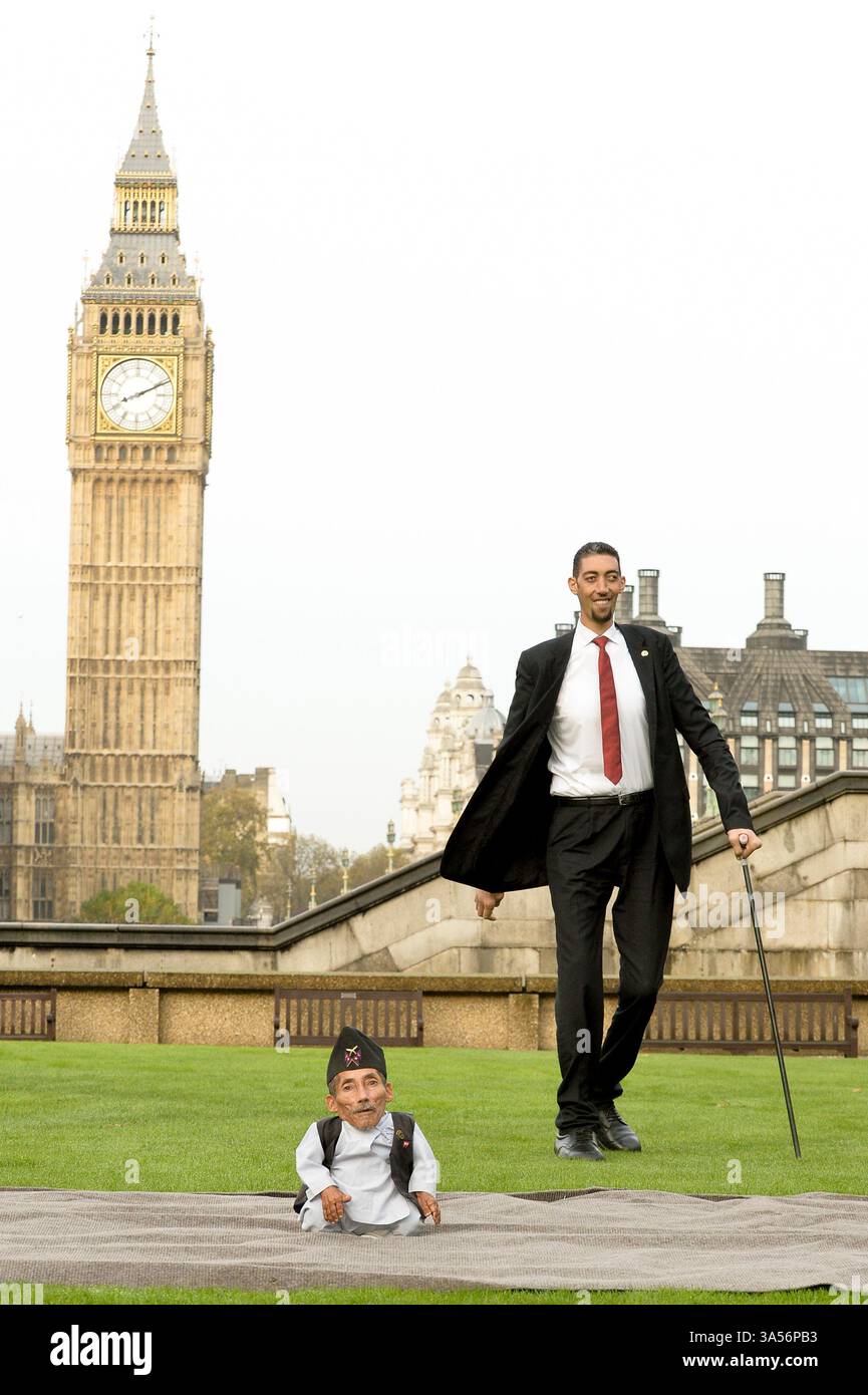 London, England, 11.12.2014 The shortest man ever Chandra Bahadur Dangi ...