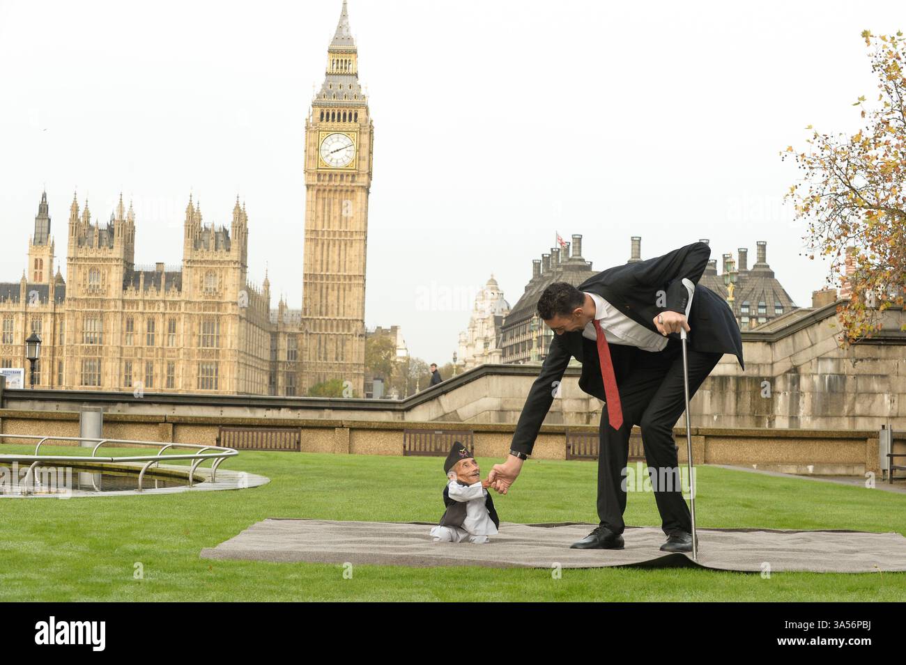 London, England, 11.12.2014 The shortest man ever Chandra Bahadur Dangi ...