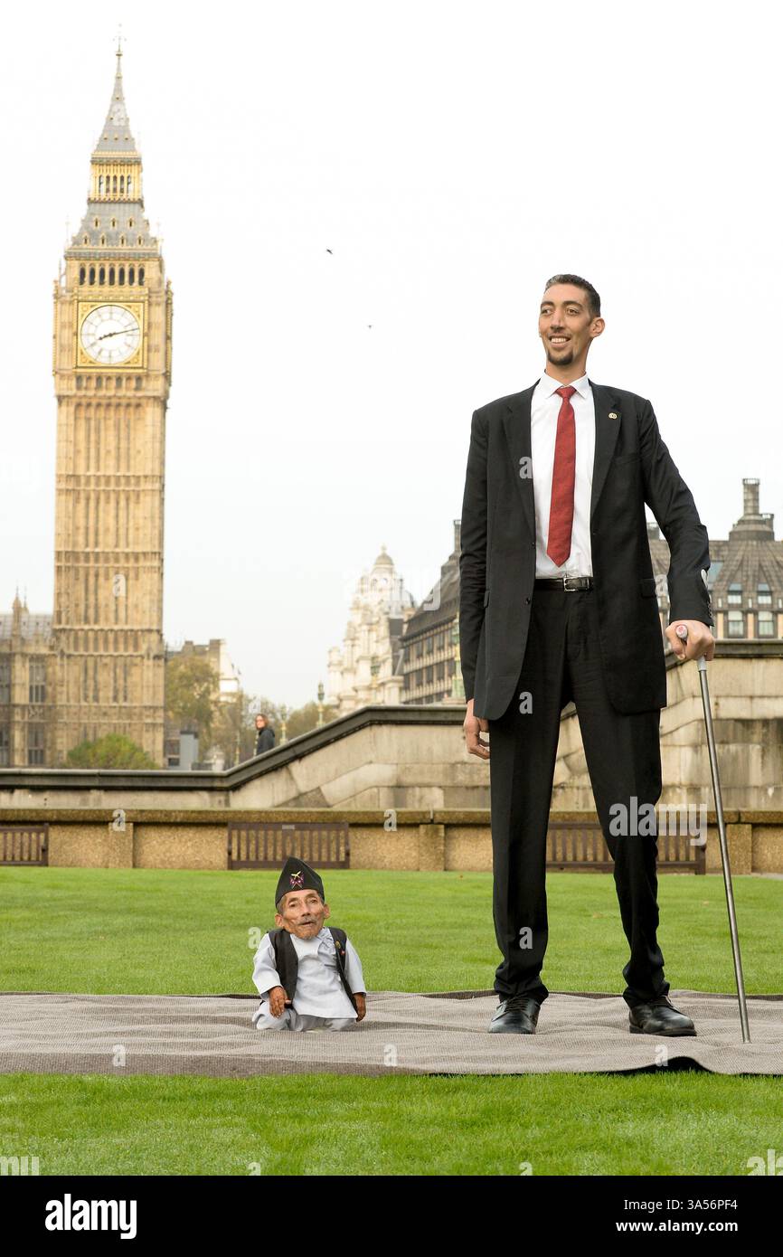 London, England, 11.12.2014 The shortest man ever Chandra Bahadur Dangi ...