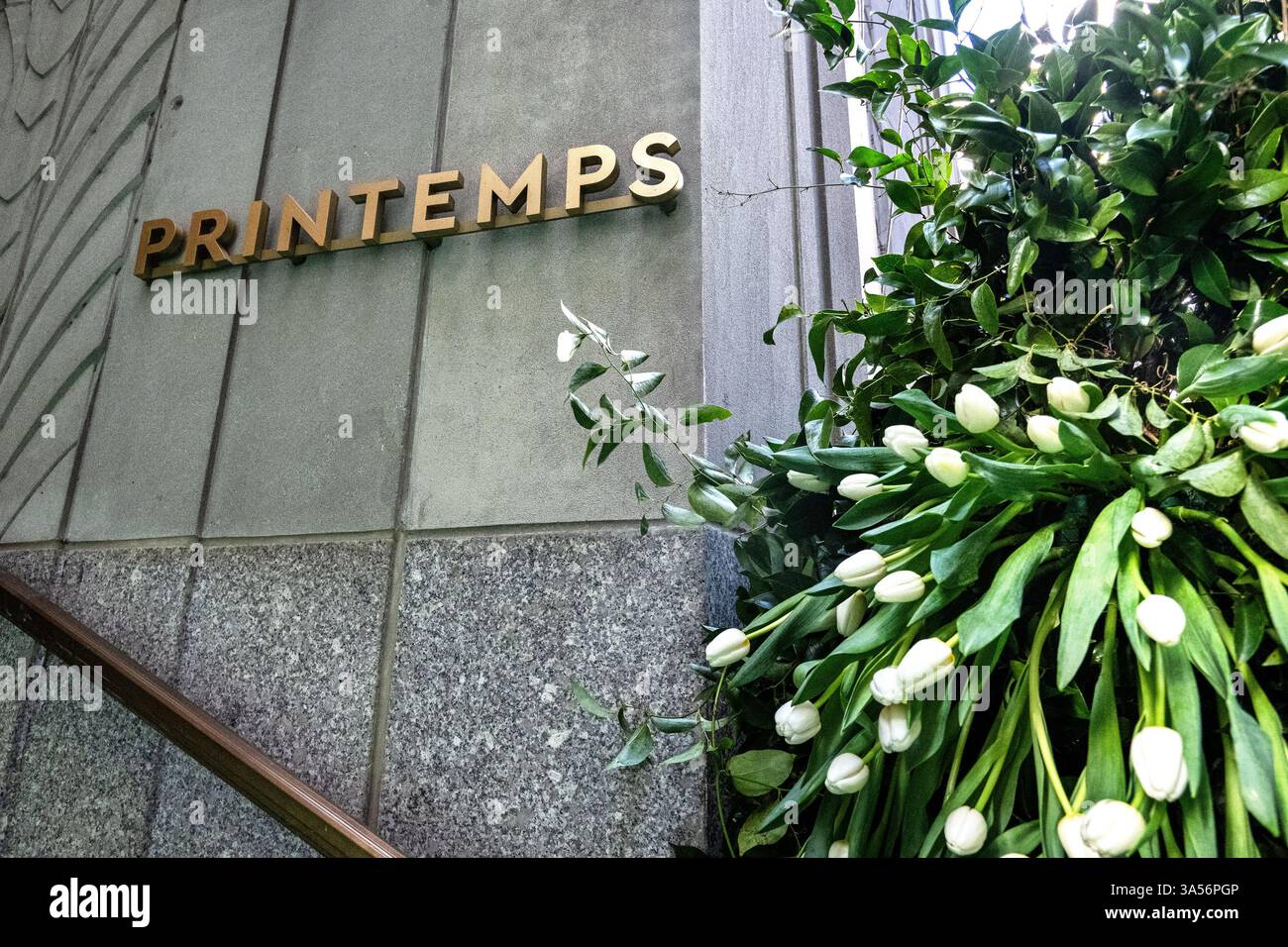 The Parisian retail department store, Printemps had a ribbon cutting ...