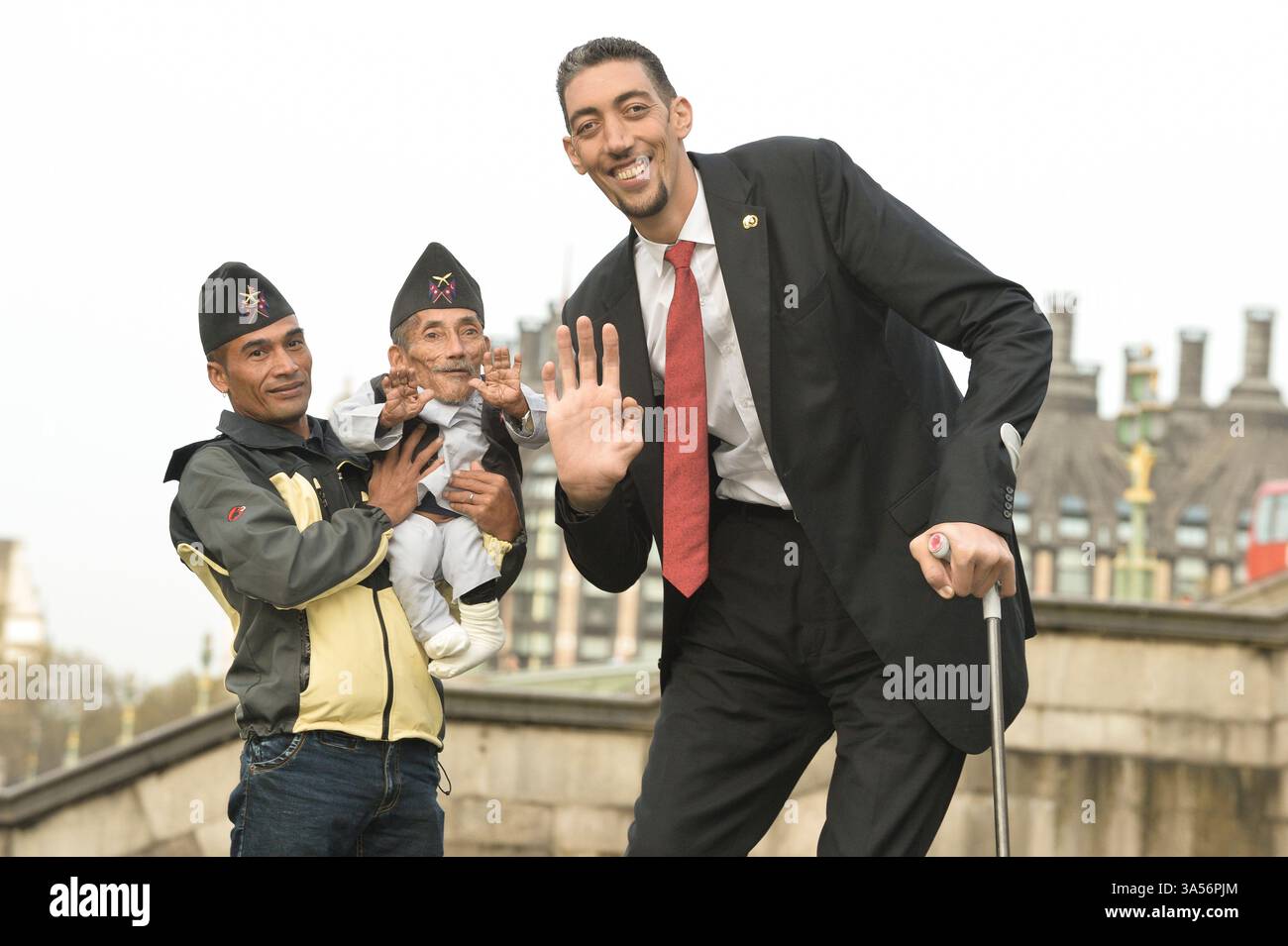 London, England, 11.12.2014 The shortest man ever Chandra Bahadur Dangi ...