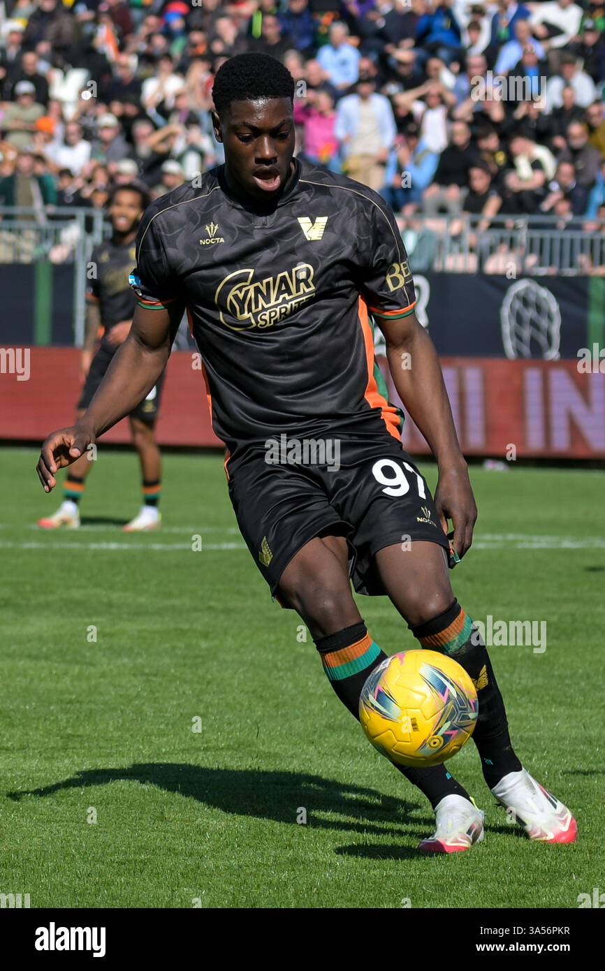Venezia Football Club Nice, Italy. 21st Mar, 2025. Venezia's Issa ...
