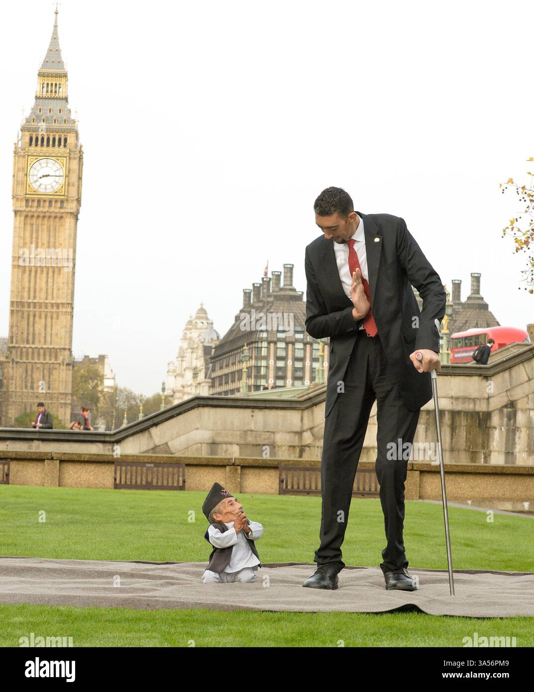 London, England, 11.12.2014 The shortest man ever Chandra Bahadur Dangi ...