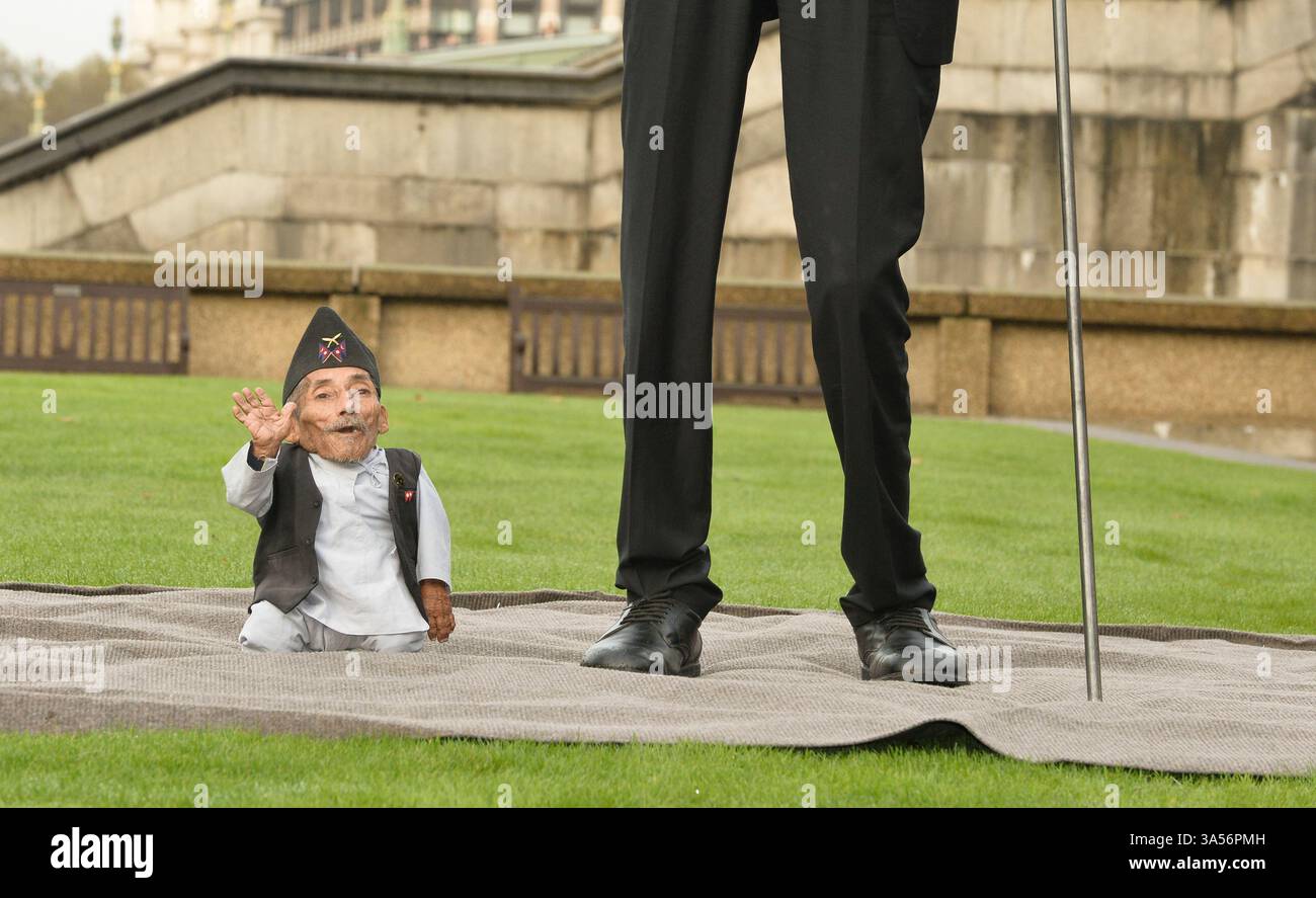 London, England, 11.12.2014 The shortest man ever Chandra Bahadur Dangi ...