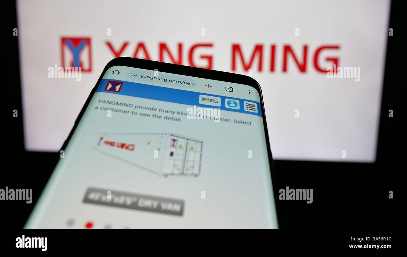 Stuttgart, Germany - 11-07-2024: Smartphone with website of company ...