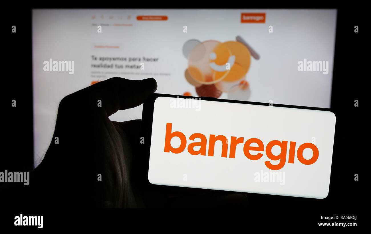 Stuttgart, Germany - 11-11-2024: Person holding mobile phone with logo ...