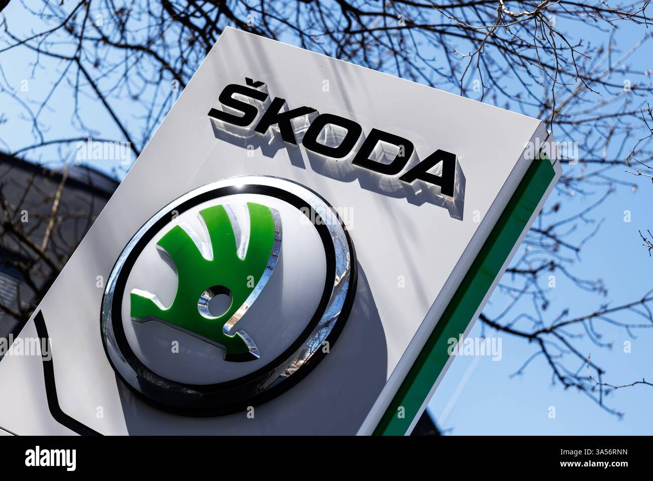 Munich, Germany. 20th Mar, 2025. The brand logo and the lettering of ...