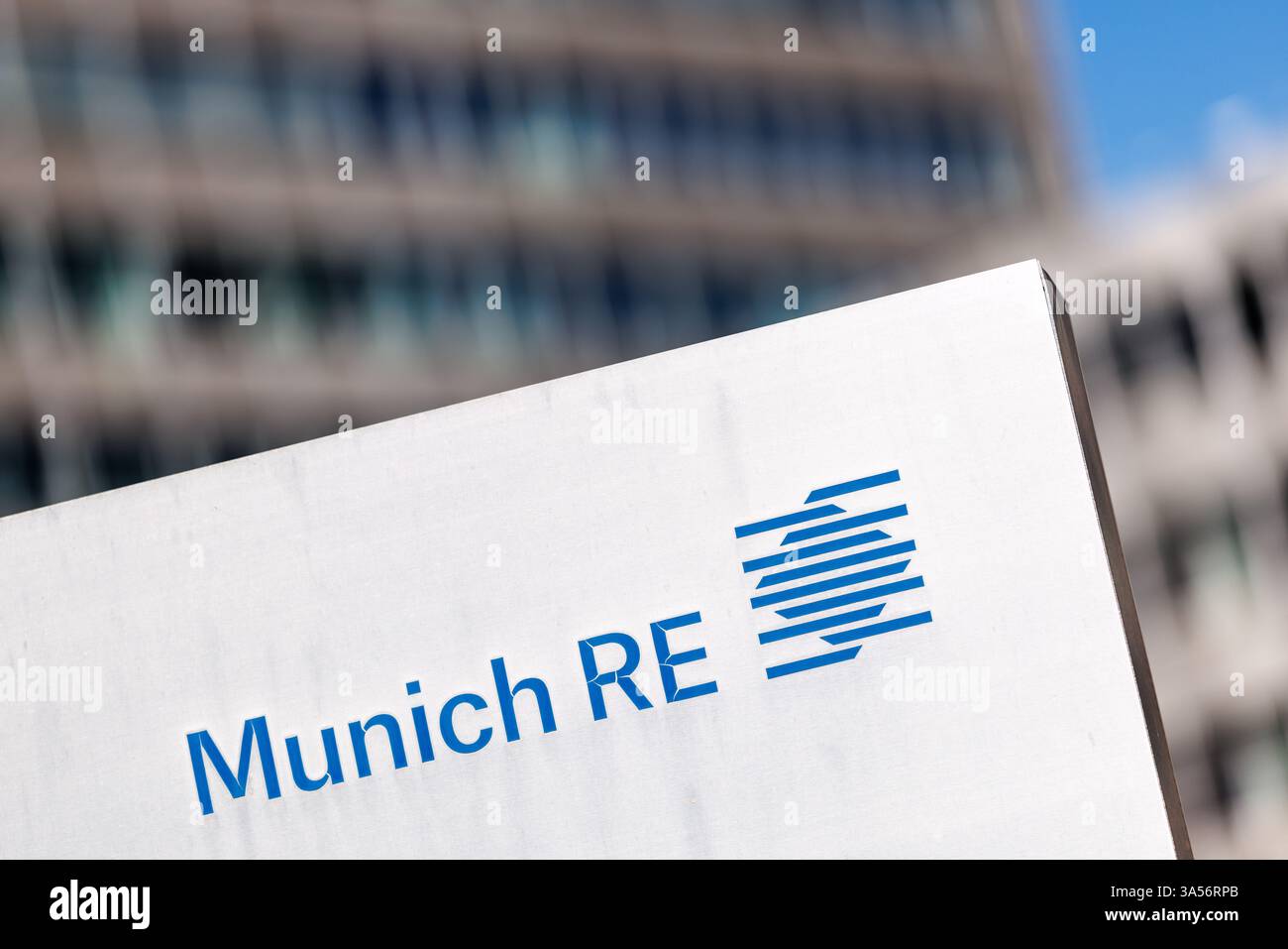 20 March 2025, Bavaria, Munich: The lettering and corporate logo of ...