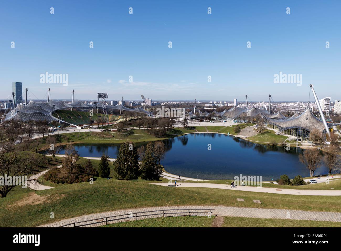 Munich, Germany. 20th Mar, 2025. The Olympic grounds in the Olympic ...