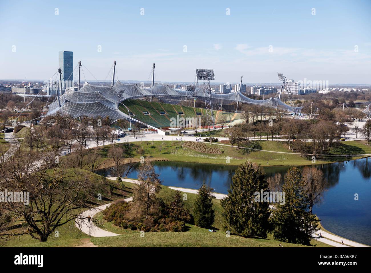 Munich, Germany. 20th Mar, 2025. The Olympic grounds in the Olympic ...