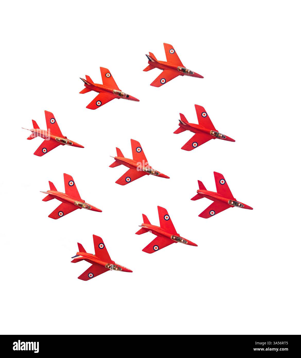 die cast models of the 9 british red arrows jet aircraft display team ...